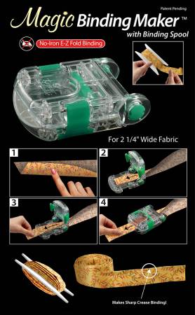 Taylor Seville Magic Binding Tool w/ Binding Spool for 2 1/4" wide Fab ...