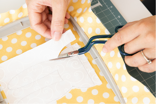 Kimberbell DOUBLE-CURVED APPLIQUE SCISSORS, LEFT-HANDED KDTL121 – A1 ...