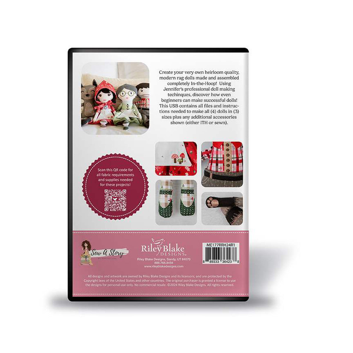 Jennifer Long for Riley Blake Red Riding Hood & Friends Dolls - Machin ...