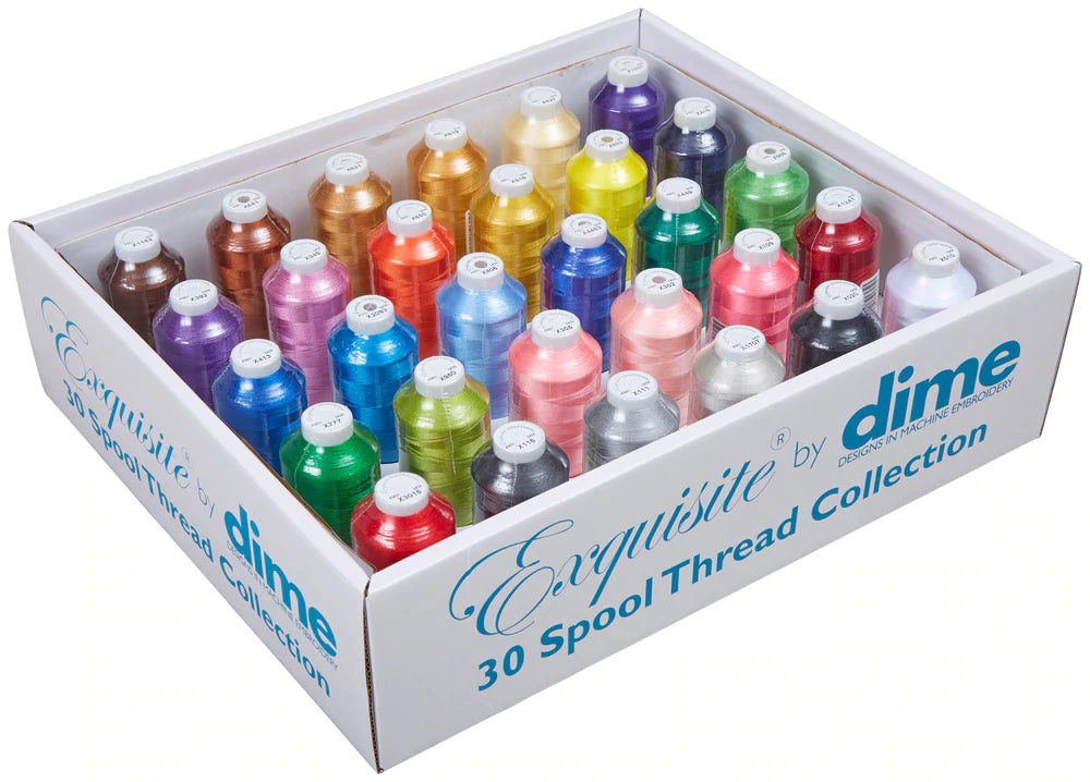 DIME Exquisite Thread Assortment - 30pk 5000 Meter Spools – A1 Vacuum ...